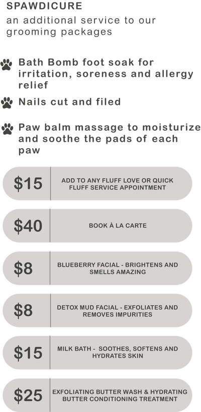 Grooming Packages – Fluffology